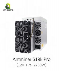 Bitmain Antminer S19K Pro 120T Bitcoin Miner - Apexto Mining