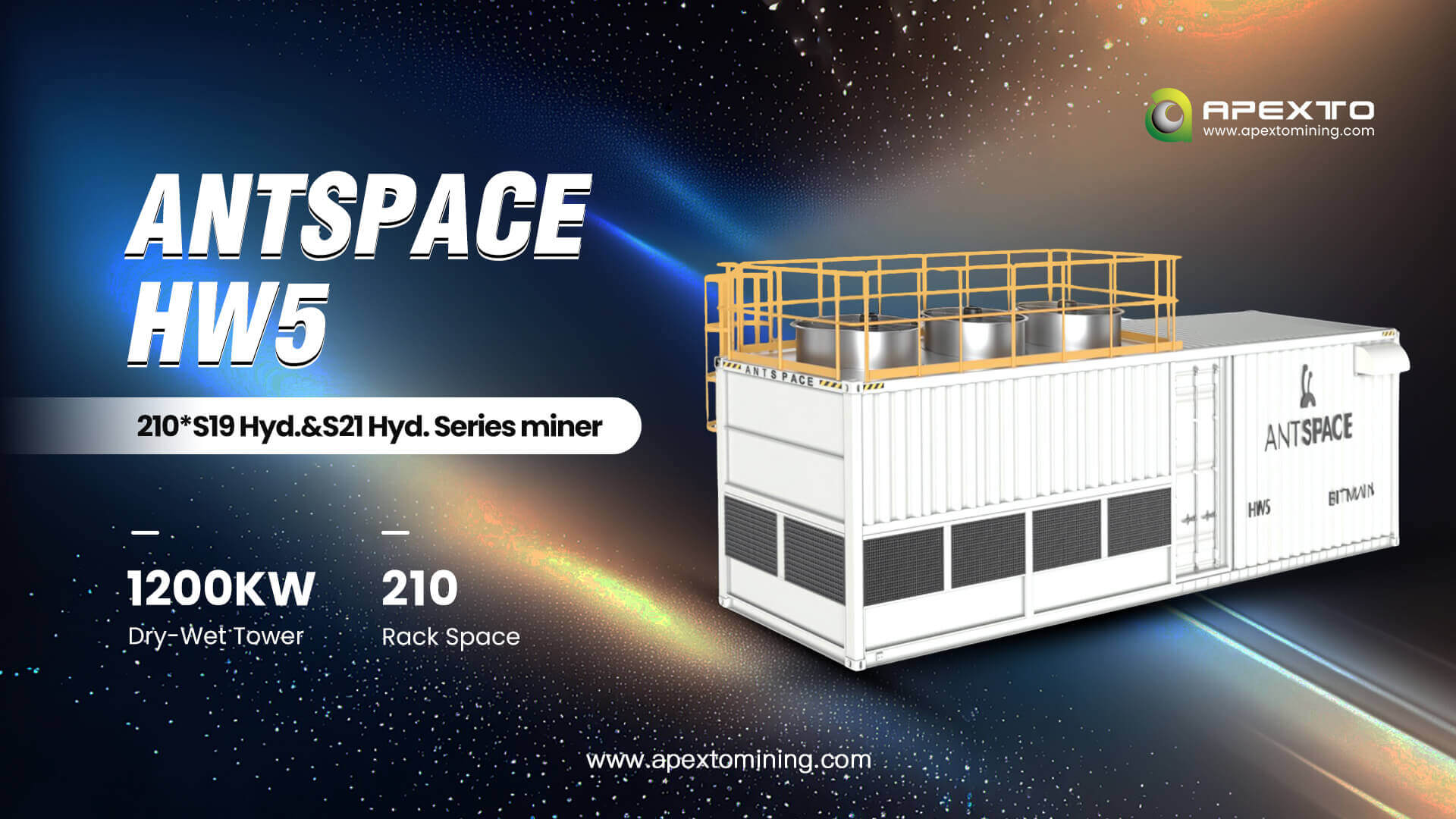 比特大陸 ANTSPACE HW5 水冷 - Apexto Mining