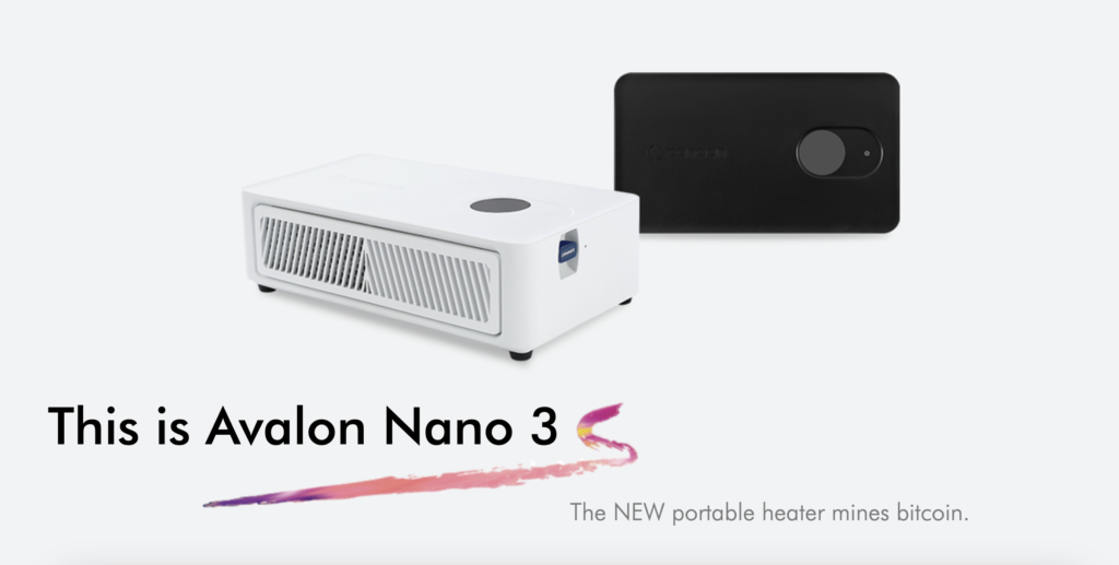 Canaan Avalon Nano 3S Home Bitcoin Miner- Apexto Mining