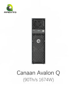 Canaan Avalon Q 90Th/s Bitcoin Miner- Apexto Mining